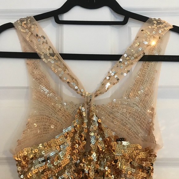 Wildcat | Tops | Wildcat Gold Sheer Sequins Tank | Poshmark